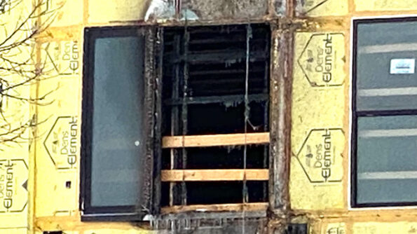 Fire at Maple Street Lofts Construction Project at Maple St and ...
