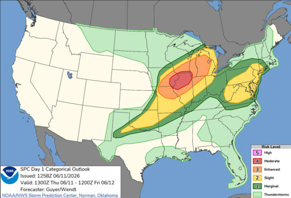 Northern Illinois in the Bull’s-Eye for Severe Thunderstorms, Tornadoes ...
